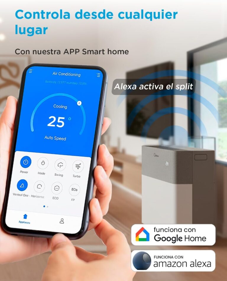 Midea Portasplit 12000 BTU | Climatiseur Mobile 4-en-1 | A++ Silencieux ...