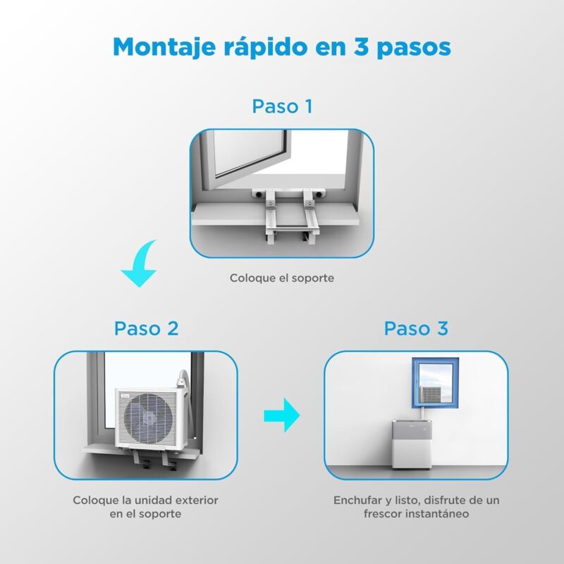 Midea Portasplit 12000 BTU | Climatiseur Mobile 4-en-1 | A++ Silencieux ...